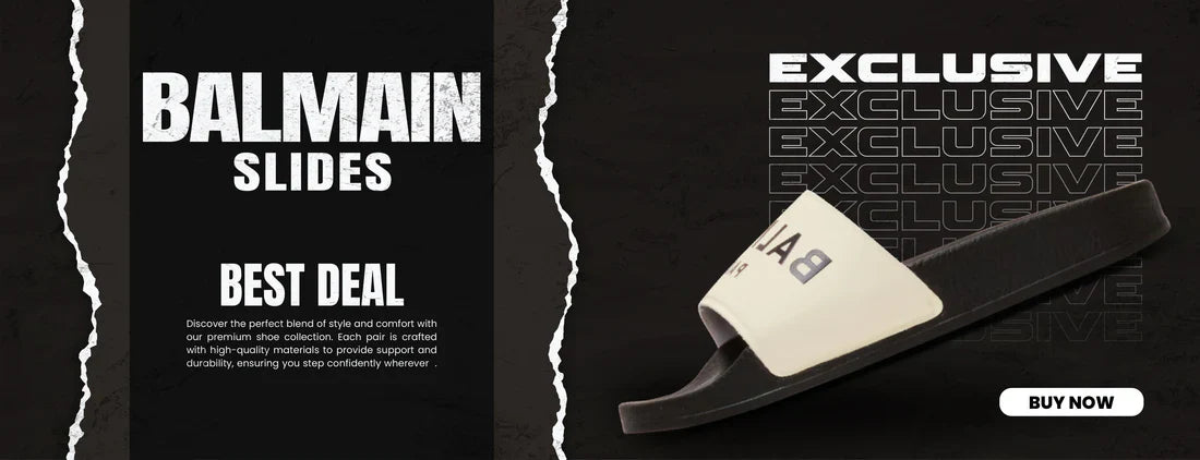 Balmain Slides | Luxury Designer Footwear at Royal Trend
